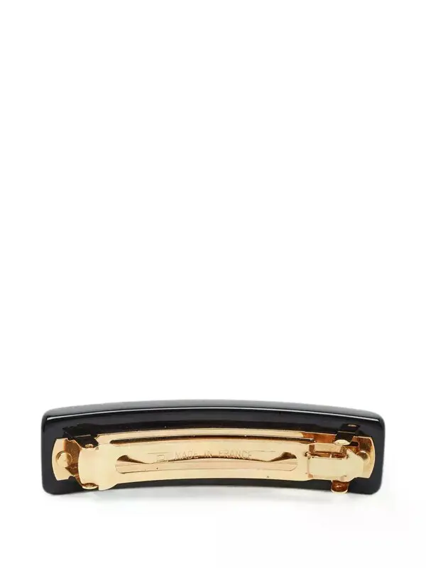LOUIS VUITTON Monogram Inclusion Barrette - Black