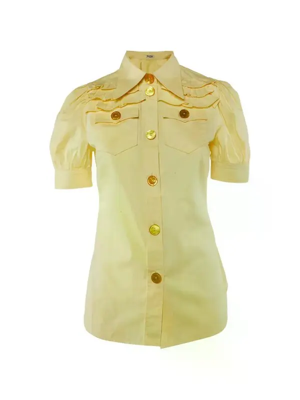 Miu Miu Button-front Blouse - Yellow