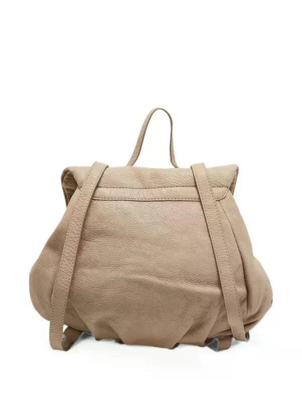 Marc Jacobs Buckle Strap Leather Backpack - Neutrals
