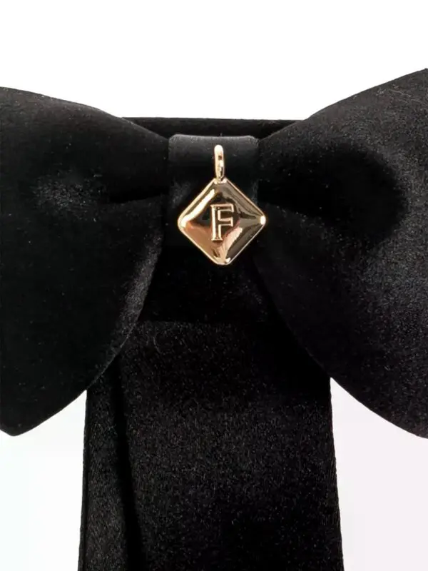 FERRAGAMO Bow Detail Logo Charm Hair Clip