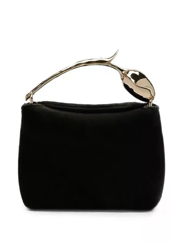 Erdem Mini Bloom Flower-handle Tote Bag - Black