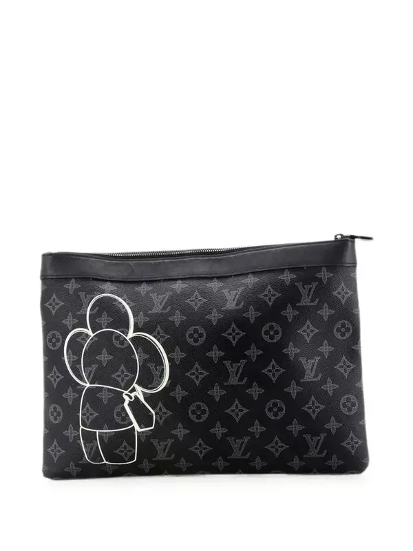 LOUIS VUITTON Pochette Apollo Limited Edition Vivienne Monogram Eclipse Gm Clutch Bag