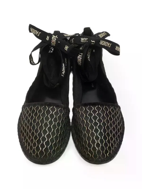 Dior Nicely D Mesh Ankle-wrap Ballet Flats