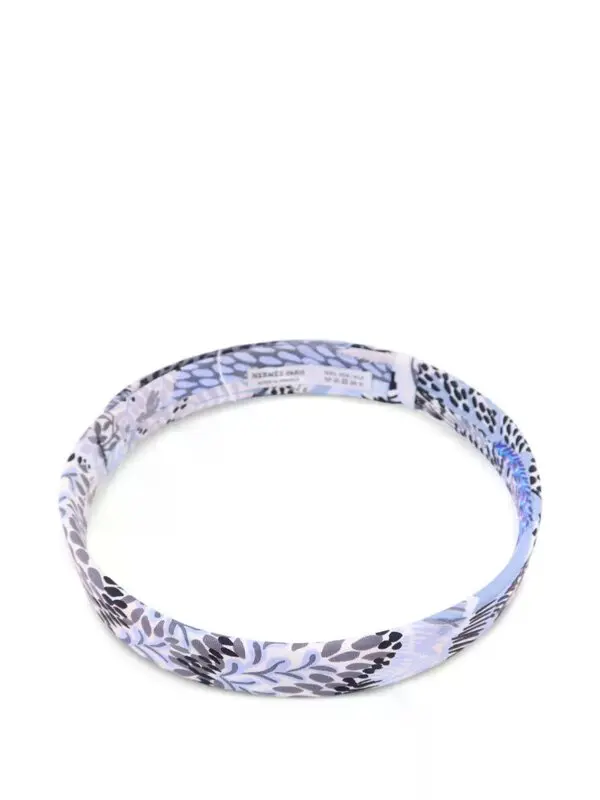 Hermès Floral-print Silk Hairband