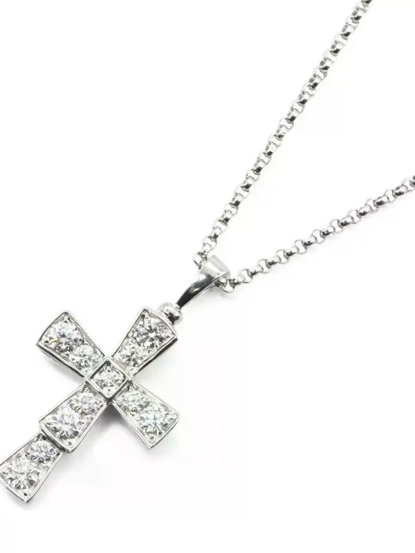 BVLGARI 2010s Serpenticross Diamond Necklace