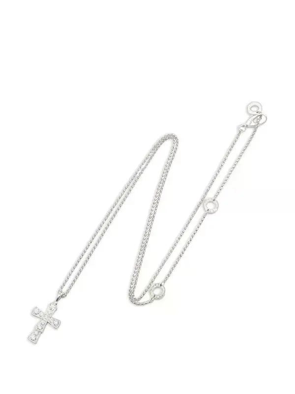 BVLGARI Serpenticross Diamond Necklace - Silver