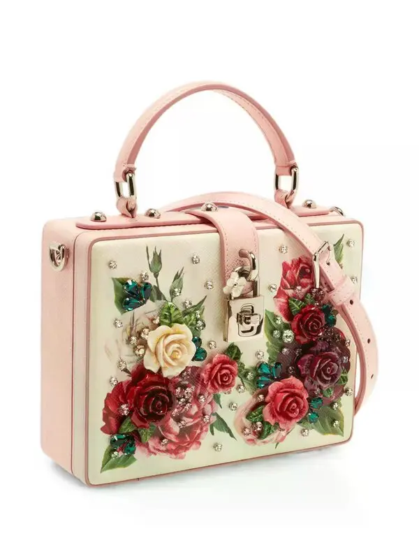 Dolce & Gabbana Floral Appliqué Box Bag