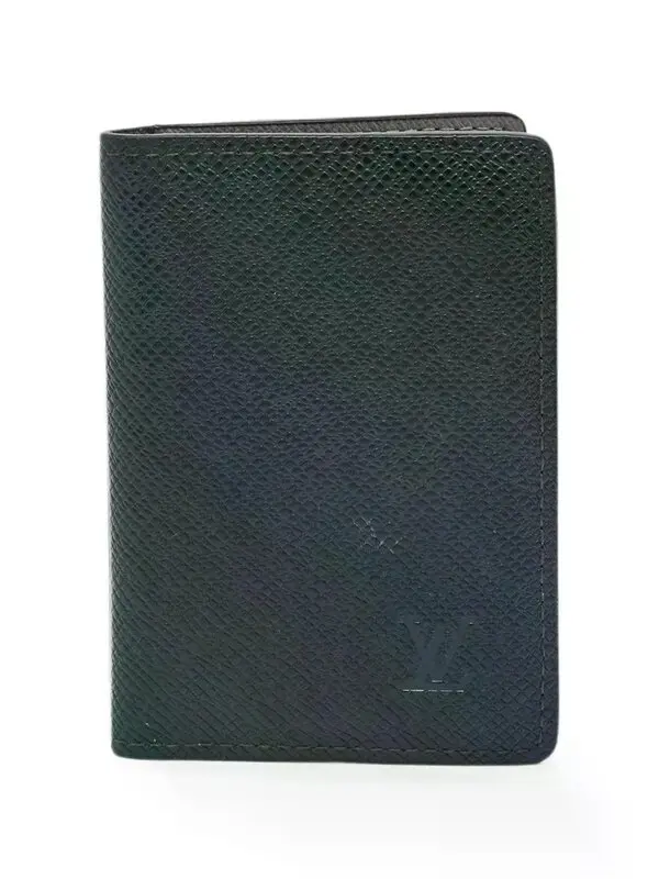 LOUIS VUITTON 2000 Taiga Pocket Organizer Wallet - Green