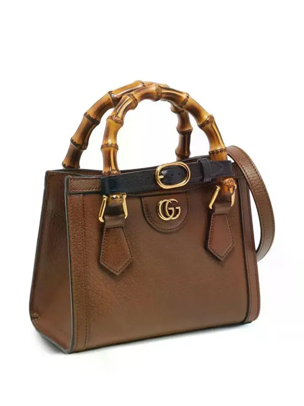 Gucci Mini Diana Bamboo Handle Tote Bag - Brown
