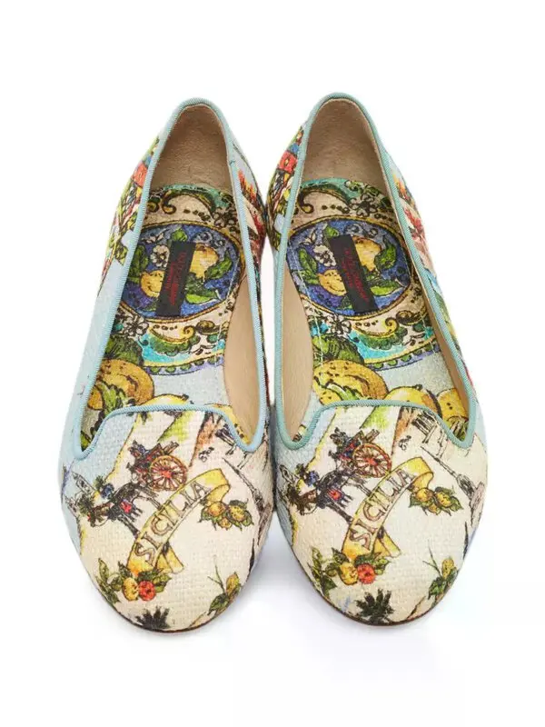 Dolce & Gabbana Brocade Slippers