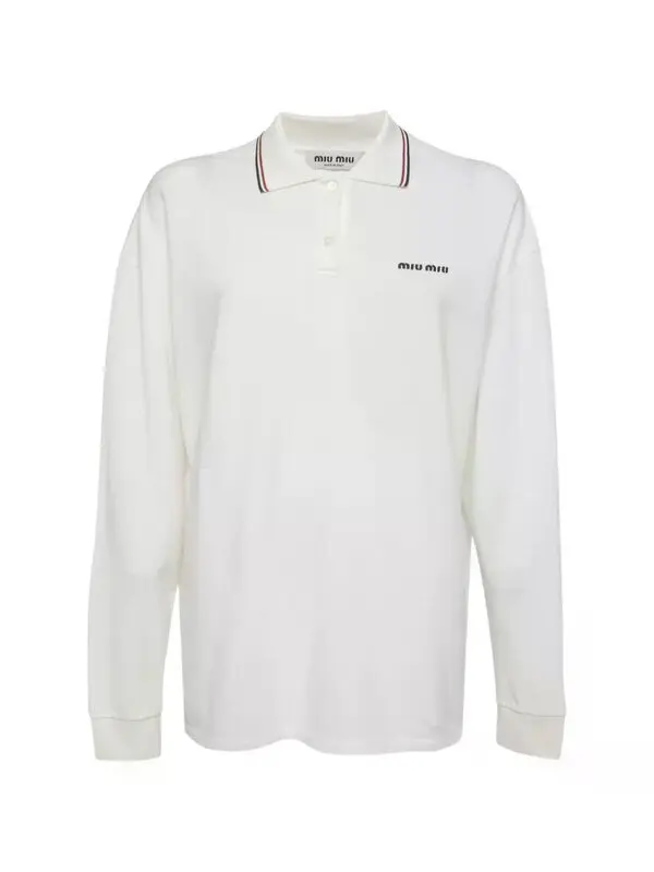 Miu Miu Long-sleeved Polo Shirt