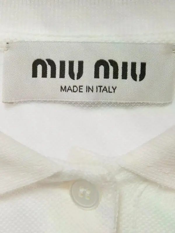 Miu Miu Long-sleeved Polo Shirt