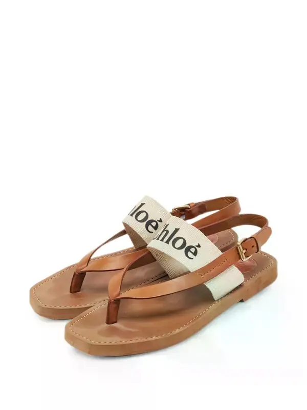 Chloé Woody Logo-print Sandals