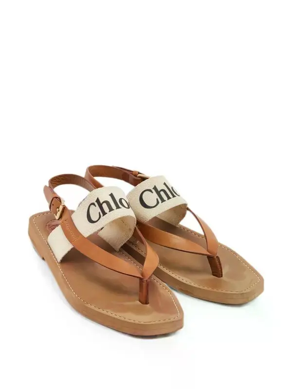 Chloé Woody Logo-print Sandals