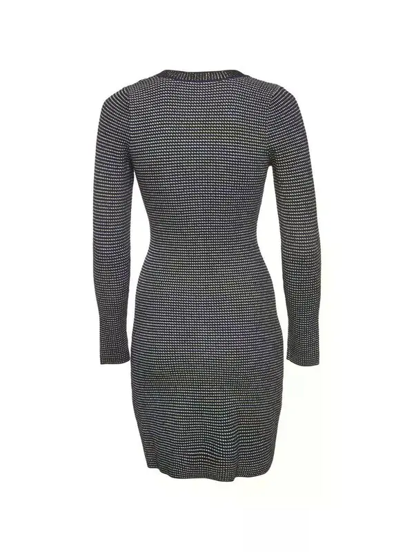 Sandro V-neck Knitted Midi Dress