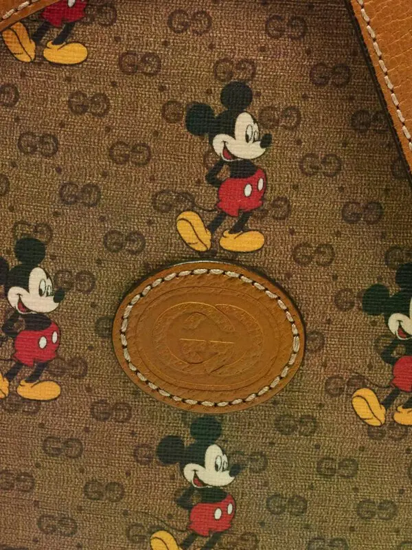 Gucci X Disney Mickey Mouse Micro Gg Supreme Cross Body Bag