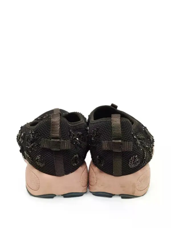 Dior Fusion Crystal Embellished Sneakers - Black