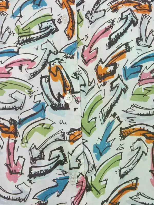 Miu Miu Arrow-print Shirt - White