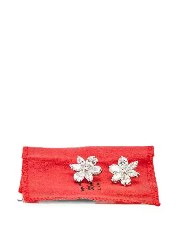 Carolina Herrera Jasmine Crystal-embellished Stud Earrings