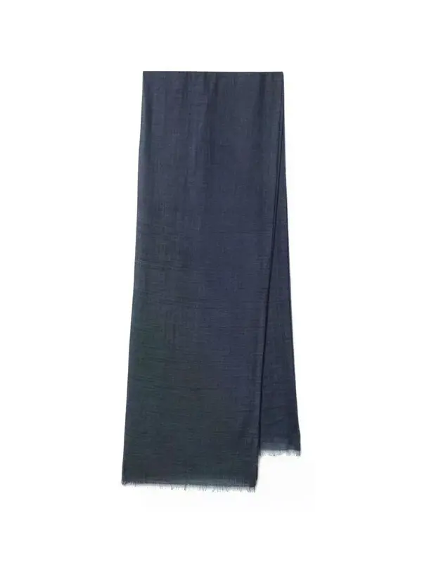 Loro Piana Brina Fringed Scarf - Blue