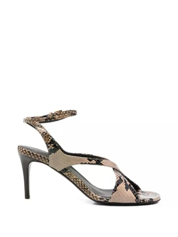 Khaite Snakeskin-effect Sandals