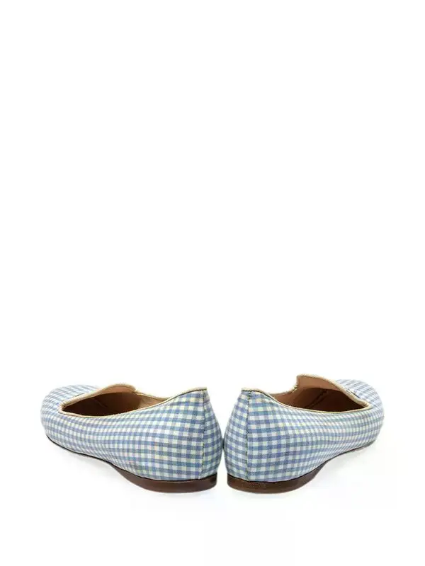 Prada Check Canvas Loafers