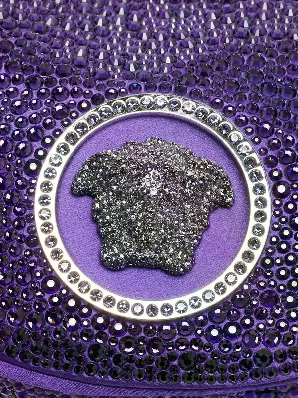 Versace Repeat Medusa Crystal Shoulder Bag