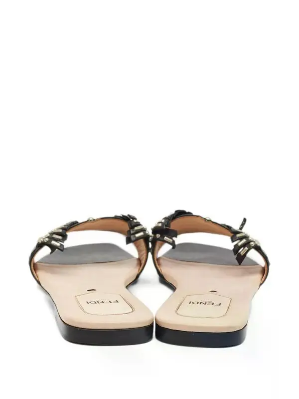 Fendi Bug Monster Embellished Slides