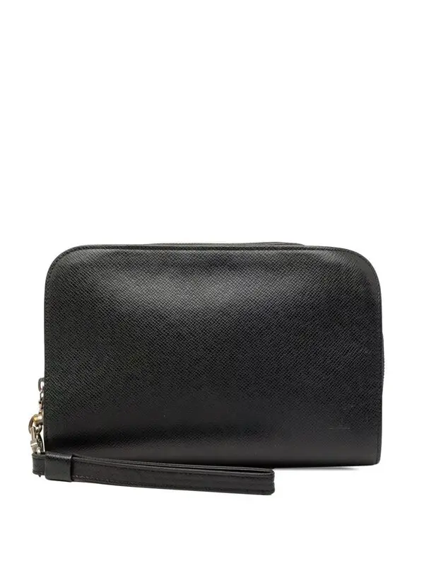 LOUIS VUITTON 2005 Taiga Pochette Baikal Clutch Bag