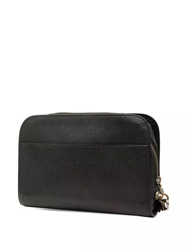 LOUIS VUITTON 2005 Taiga Pochette Baikal Clutch Bag