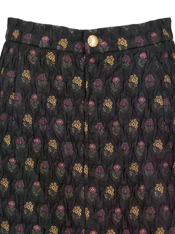 Valentino Garavani Floral Print Pencil Midi Skirt