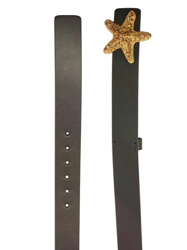 Dior Starfish Buckle Leather Belt