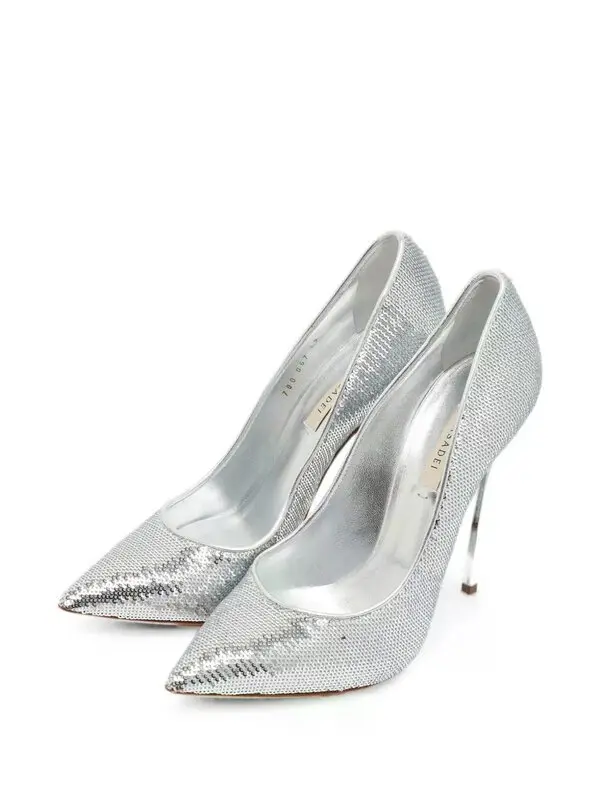 Casadei Blade Sequin Pumps