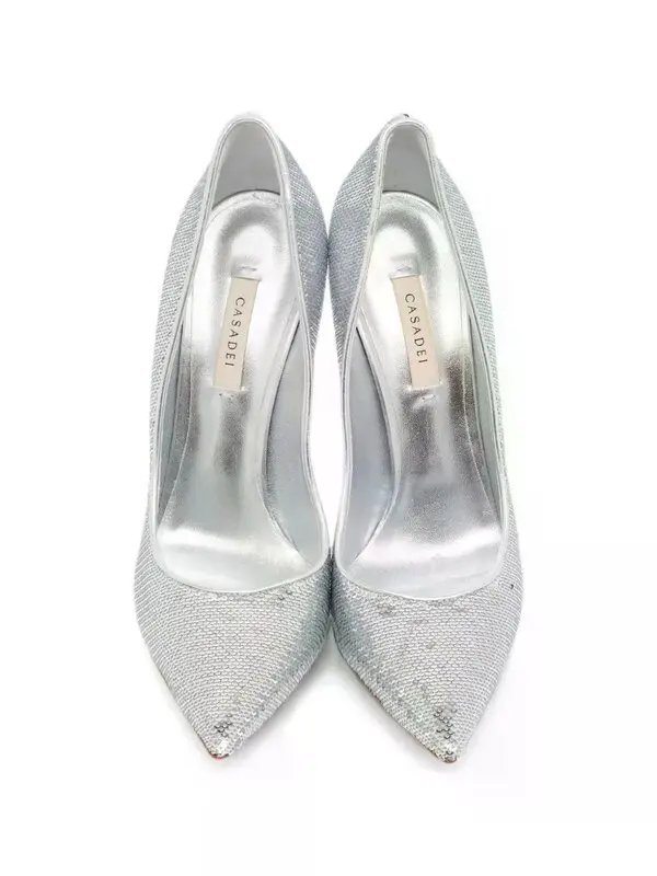 Casadei Blade Sequin Pumps