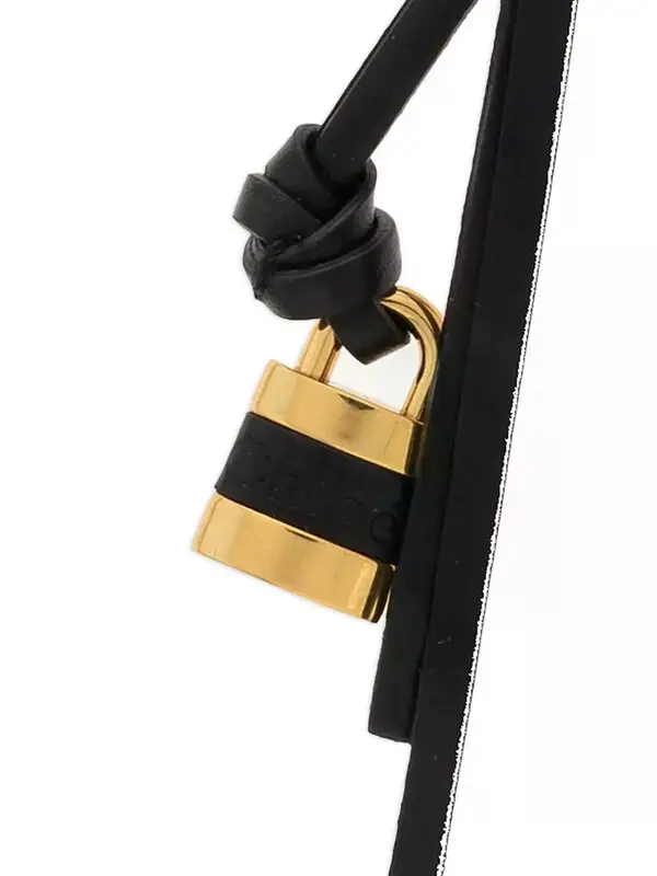 Chloé Charm-detail Leather Keychain - Gold