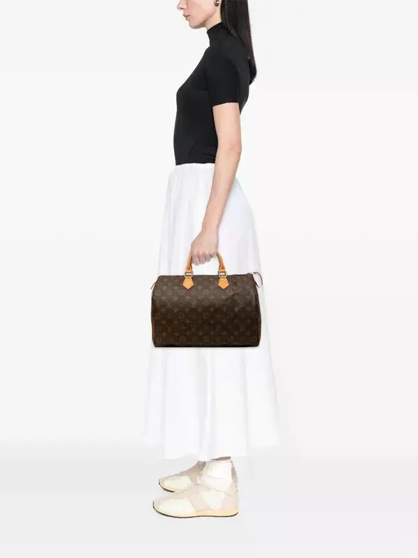 LOUIS VUITTON 1998 Monogram Speedy 35 Boston Bag