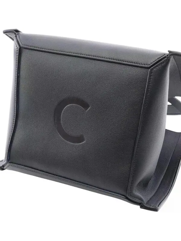 Celine 2026 Small Leather Cube Bag Satchel