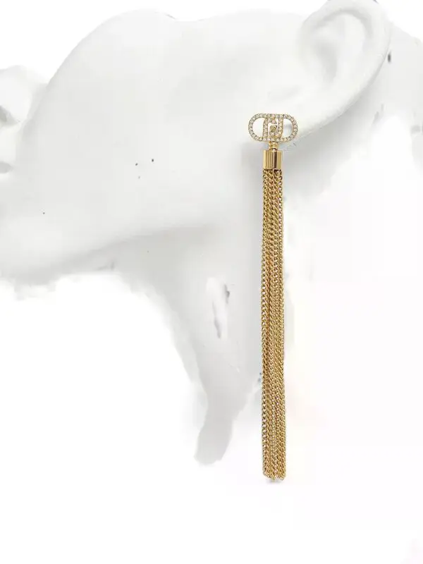 Liu Jo Crystal-embellished Chain-fringe Earrings