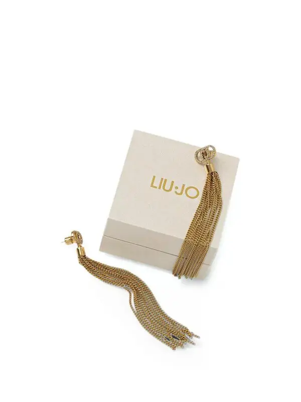 Liu Jo Crystal-embellished Chain-fringe Earrings