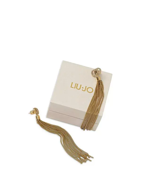 Liu Jo Crystal-embellished Chain-fringe Drop Earrings