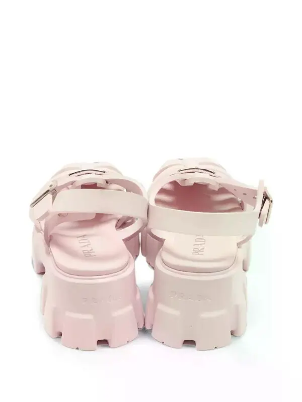 Prada Monolith Slingback Sandals