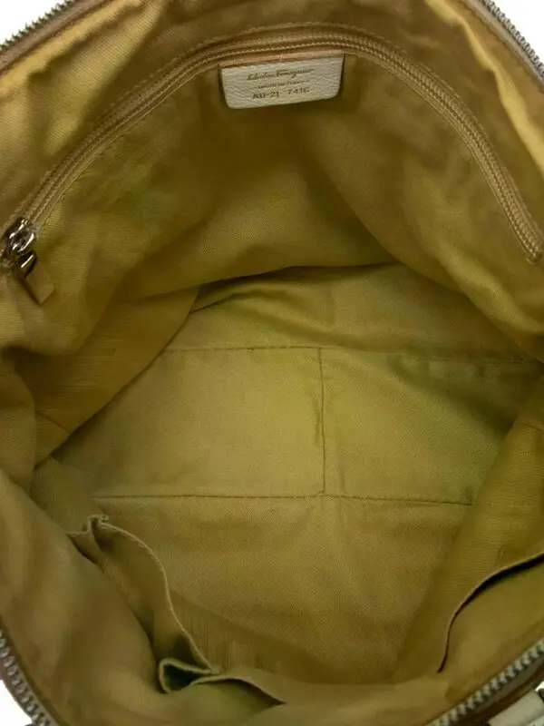 FERRAGAMO Gancini Convertible Leather Tote Satchel