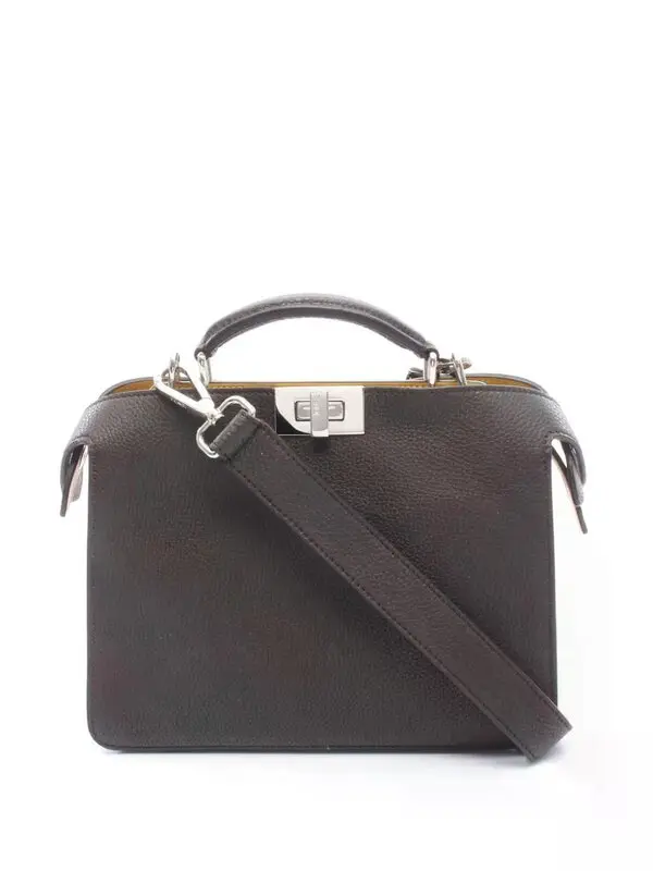 Fendi 2010-2026 Mini Leather Peekaboo Iseeu Satchel