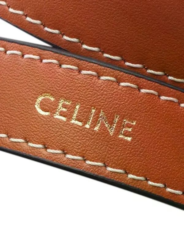 Celine Triomphe Coated Canvas Heart Crossbody Bag - Black