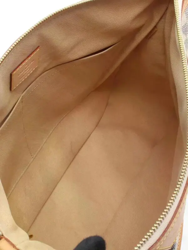LOUIS VUITTON Damier Azur Siracusa Mm Crossbody Bag - White