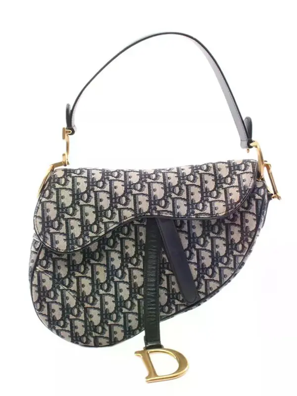 Dior 2000-2026 Oblique Canvas Saddle Bag Shoulder Bag