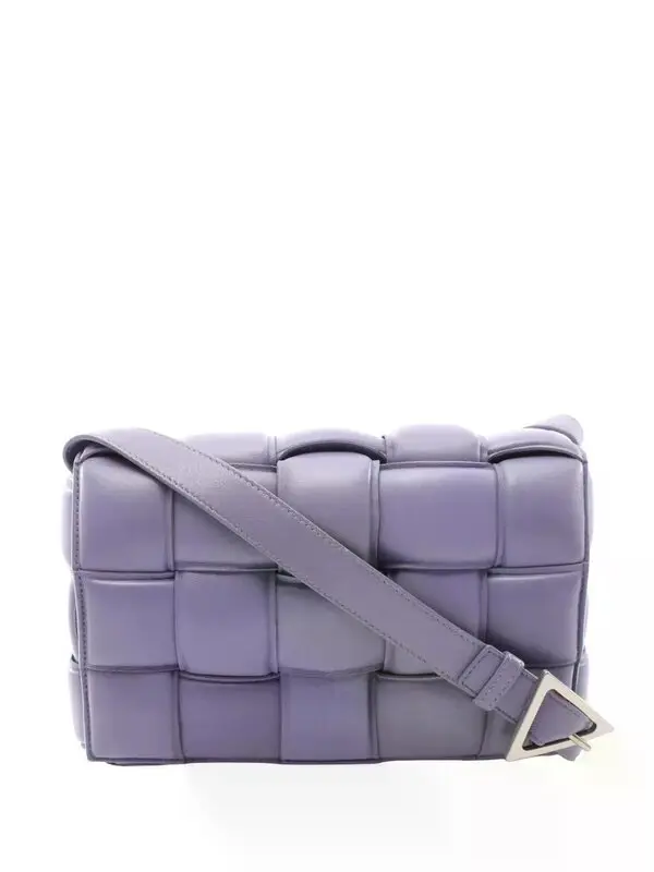 Bottega Veneta Nappa Intrecciato Padded Cassette Crossbody Bag - Purple