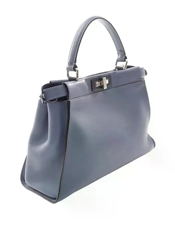 Fendi 2000-2010 Medium Leather Peekaboo Iconic Satchel