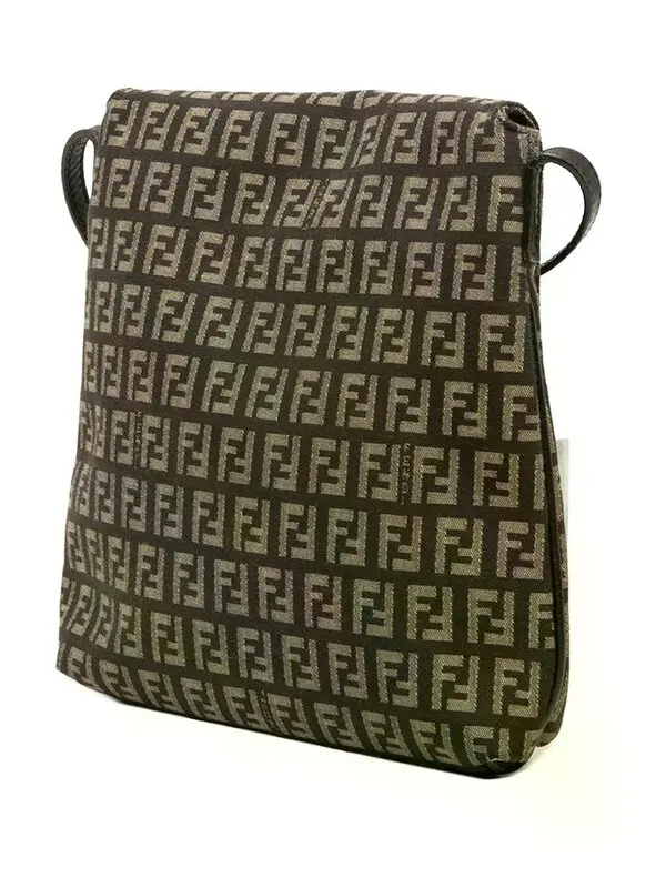 Fendi 2000-2010 Zucchino Canvas Crossbody Bag