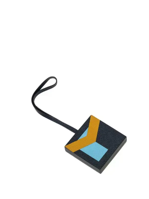 Hermès Epsom Calfskin Y Lettre Au Carre Bag Charm - Blue